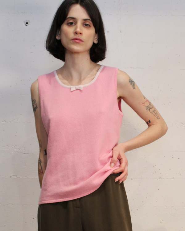 Vintage Cashmere Ballerina Tank - Pink | Garmentory