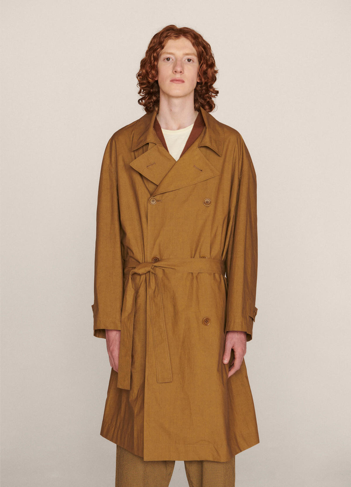 YMC Columbo Rubber Coated Cotton Coat - Brown | Garmentory