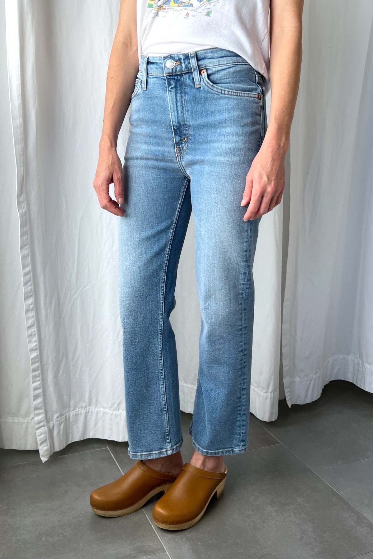 RE/DONE 70s Crop Boot Jeans - Fade | Garmentory