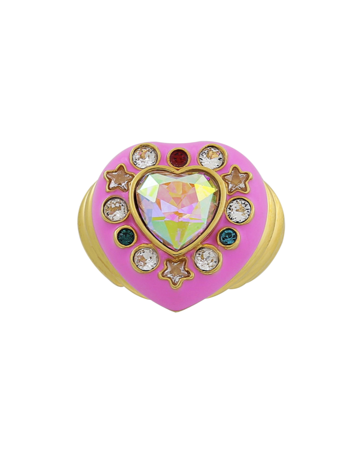 JULY CHILD The Cosmic Girl Ring - Pink/Gold | Garmentory