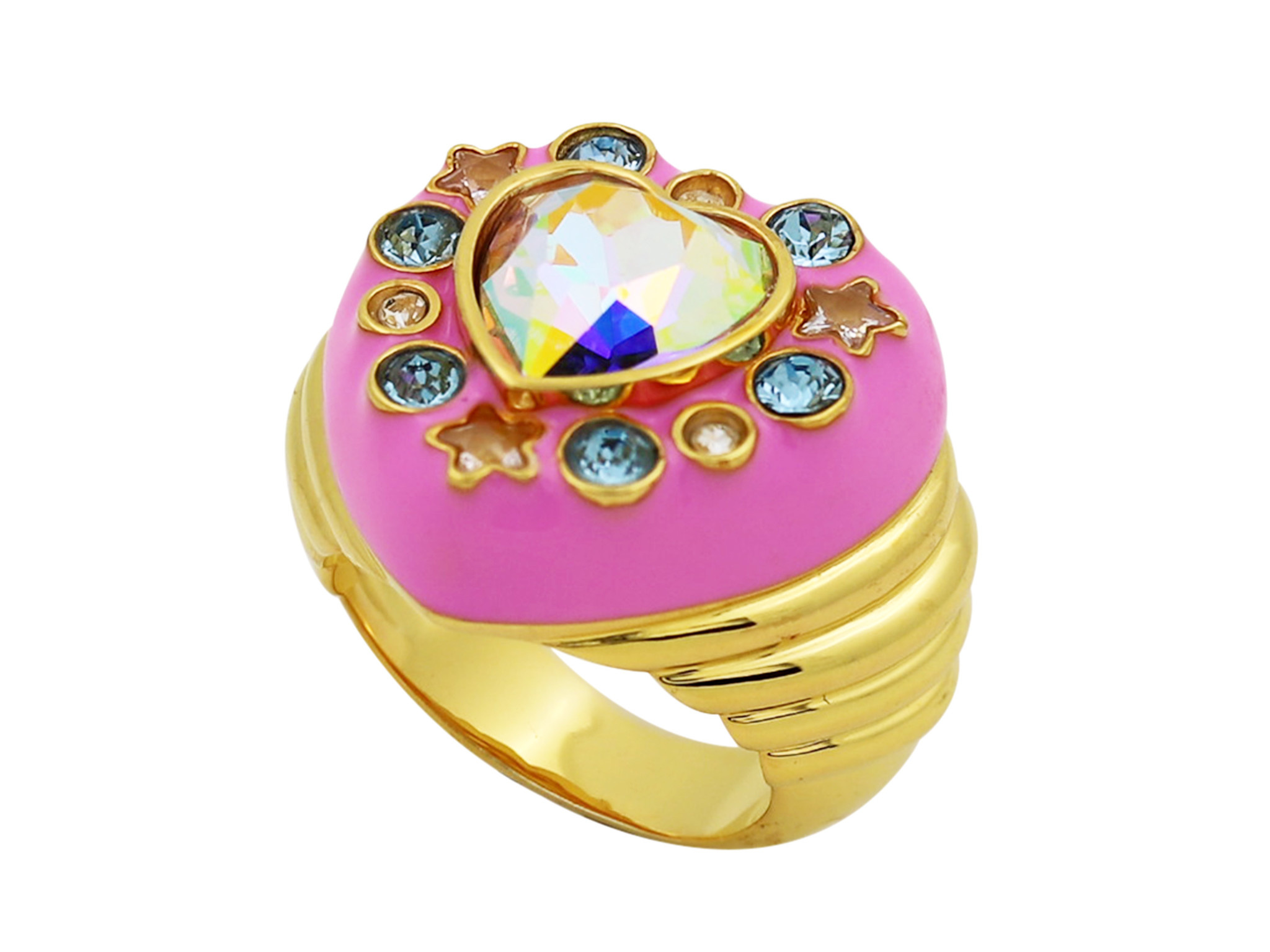 JULY CHILD The Cosmic Girl Ring - Pink/Gold | Garmentory