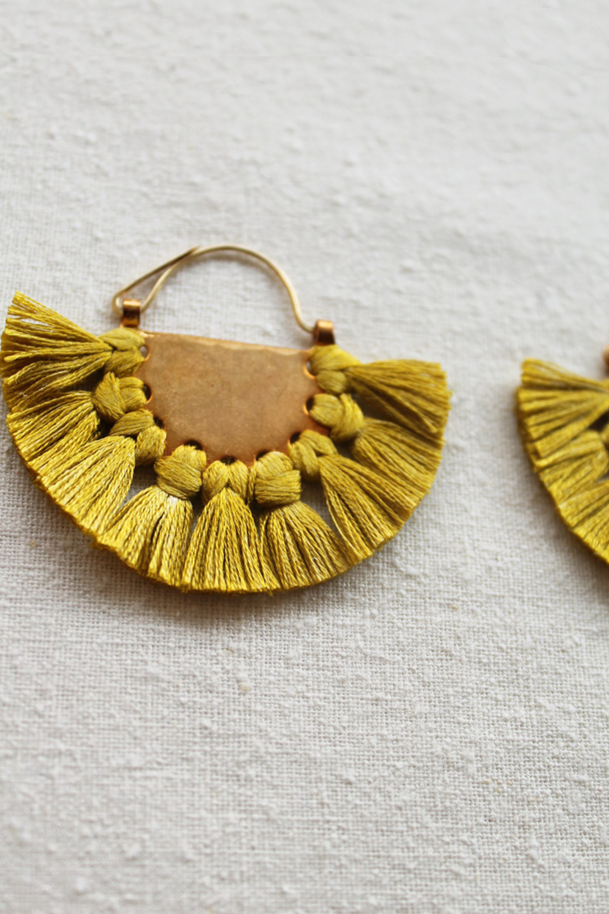 Hazel Cox Lunar Earrings In Mustard | Garmentory