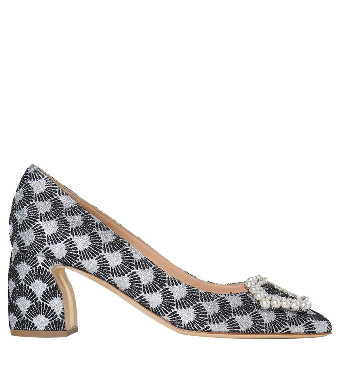 Rupert Sanderson Lumina Pump - Black/Silver | Garmentory