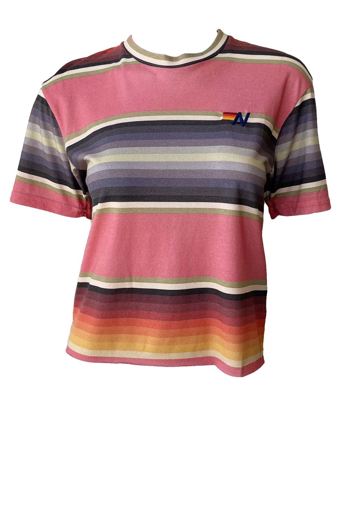 Aviator Nation Serape Logo Embroidery Tee - pink | Garmentory