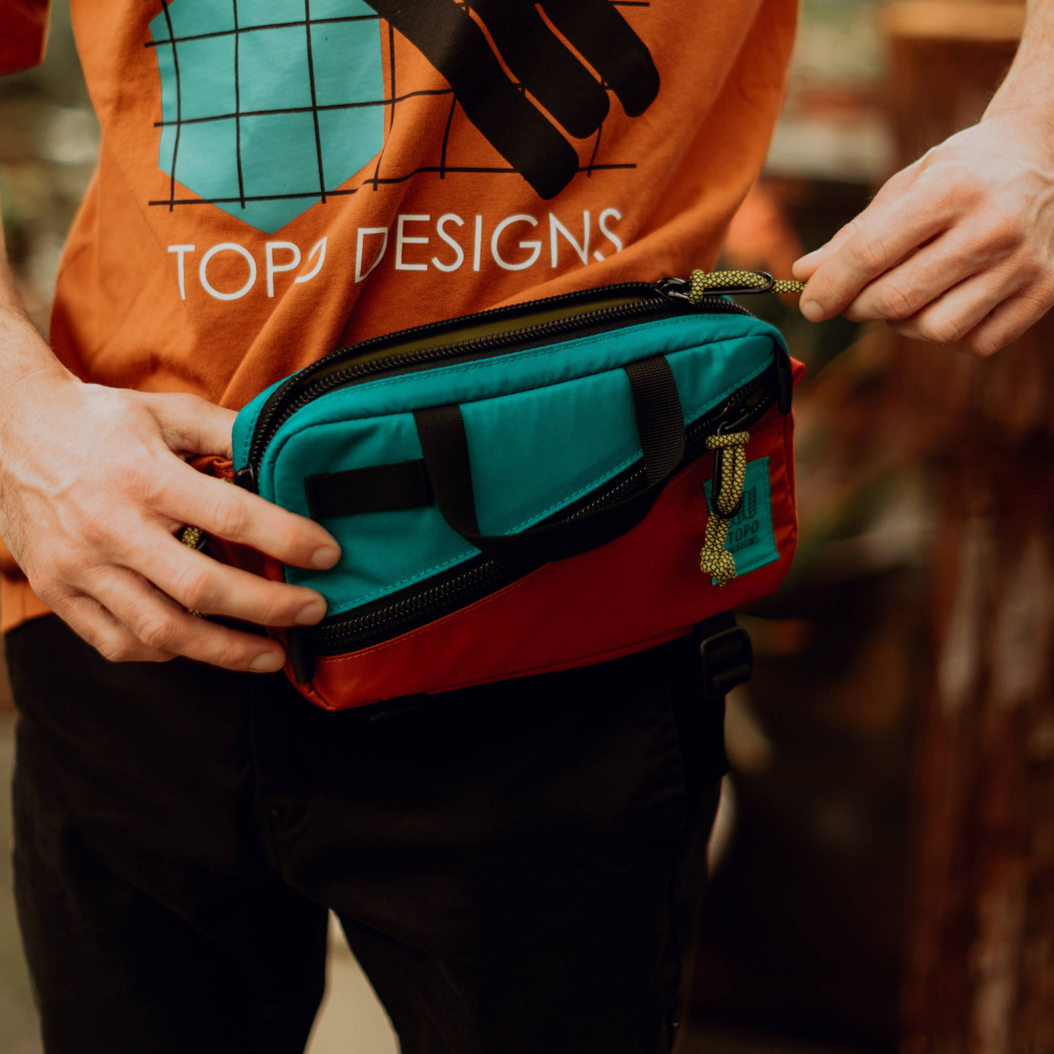 Topo Designs Mini Quick Pack - Hot Coral | Garmentory