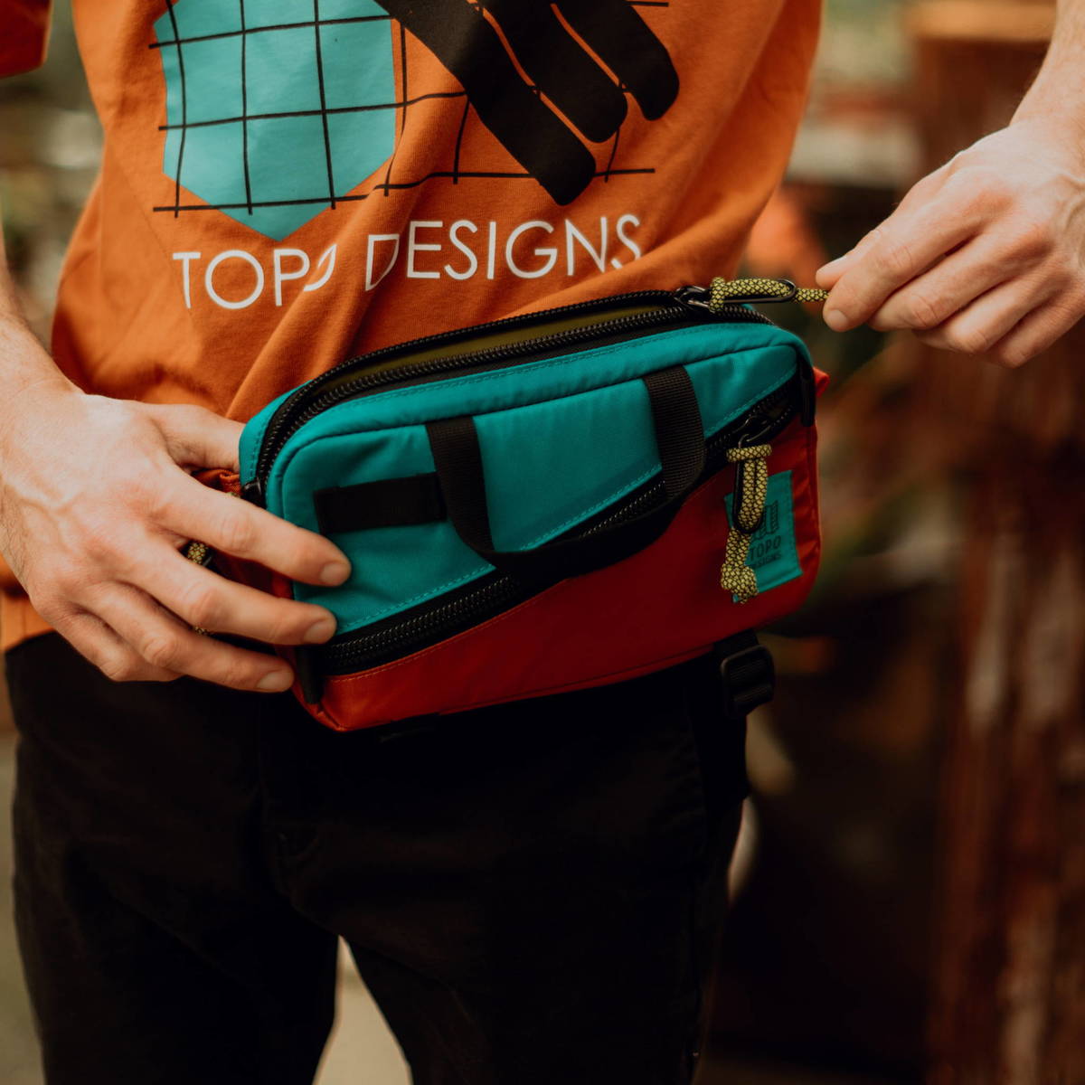 Topo Designs Mini Quick Pack - Hot Coral | Garmentory