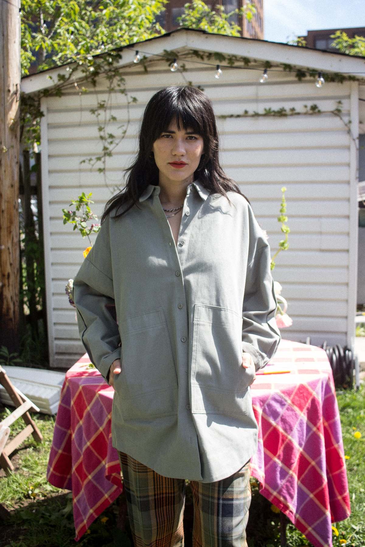 Eve Gravel Morrison Shirt - Sage | Garmentory