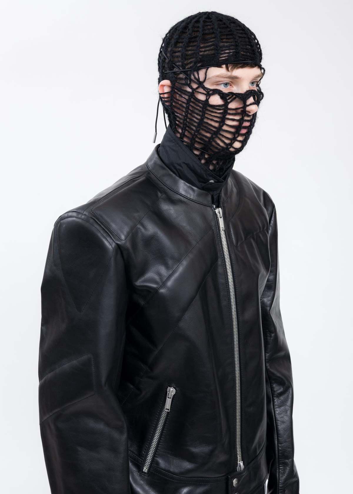 Heliot Emil EXOSKELETON Biker Jacket - Stone | Garmentory