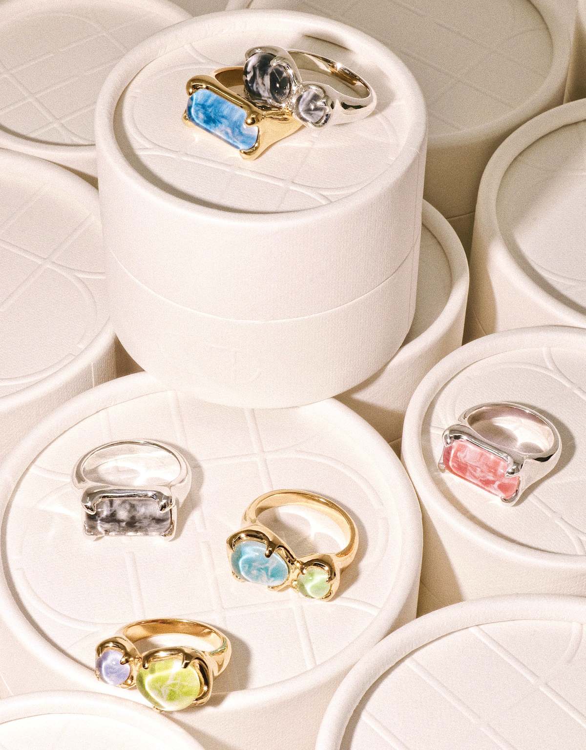 Cled Beam Ring Marble | Garmentory