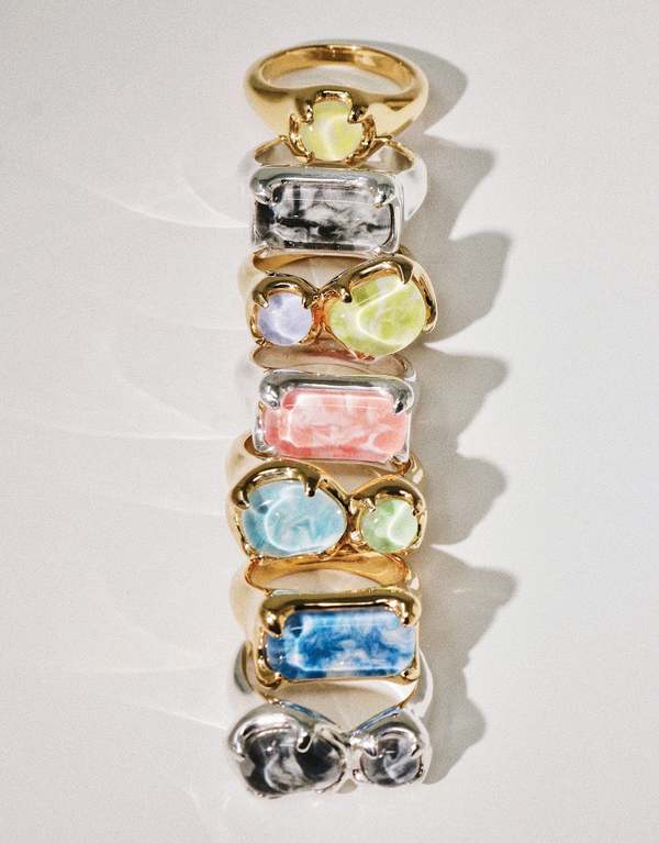 Cled Duo Beam Ring - Marble | Garmentory