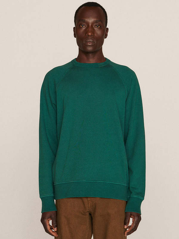 YMC Schrank Loopback Sweatshirt - Green | Garmentory