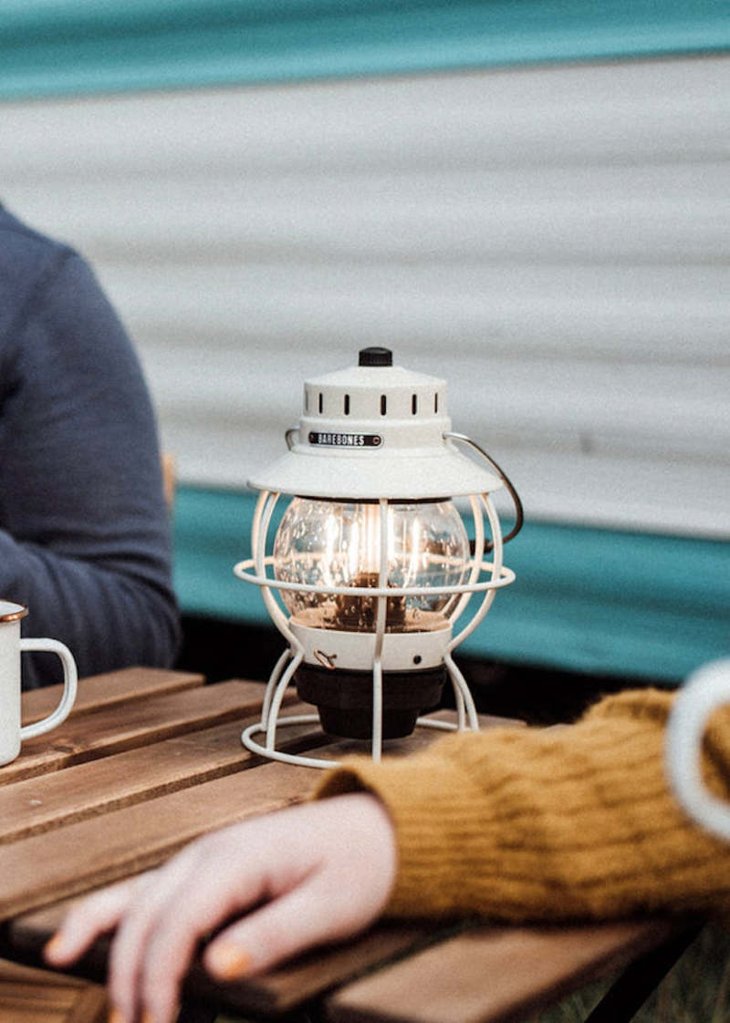 Barebones Railroad Lantern - Vintage White | Garmentory