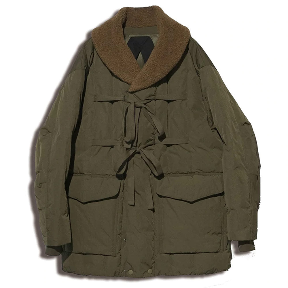Norbit Norbit Shawl Collar BOA Down Jacket - Olive | Garmentory