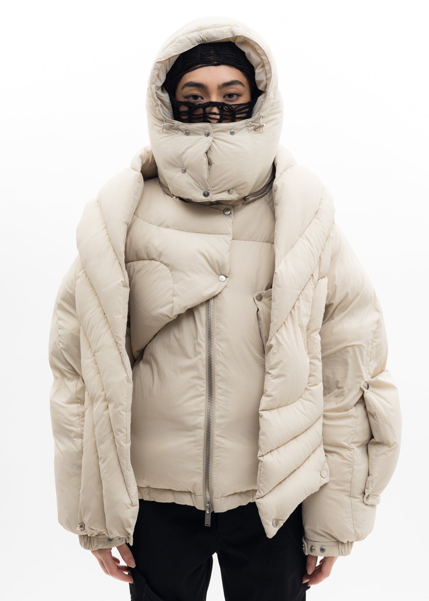 Heliot Emil Stone Scarf Puffer | Garmentory