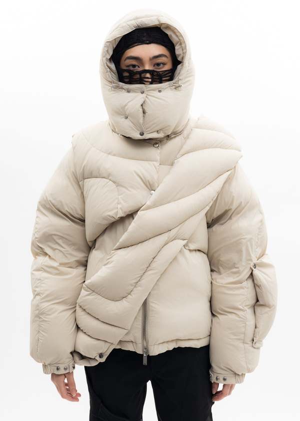 Heliot Emil Stone Scarf Puffer | Garmentory