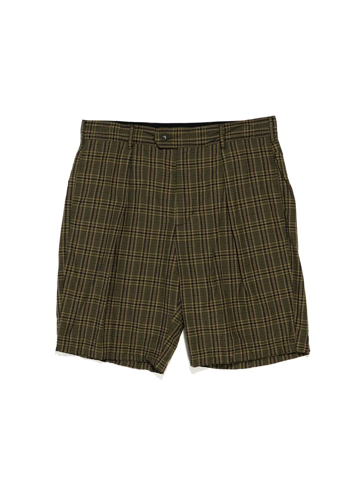 Engineered Garments Cotton Sunset Short - Olive Brown Madras Check ...