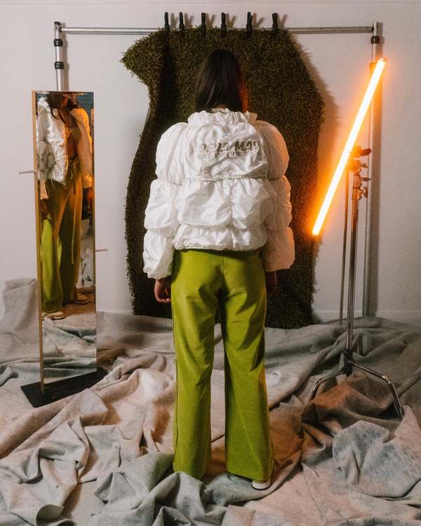 Pera May Despite All Odds Puffer Jacket - Pearlescent White | Garmentory
