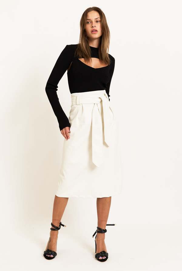CHRISTY LYNN Paola Skirt - Bone | Garmentory