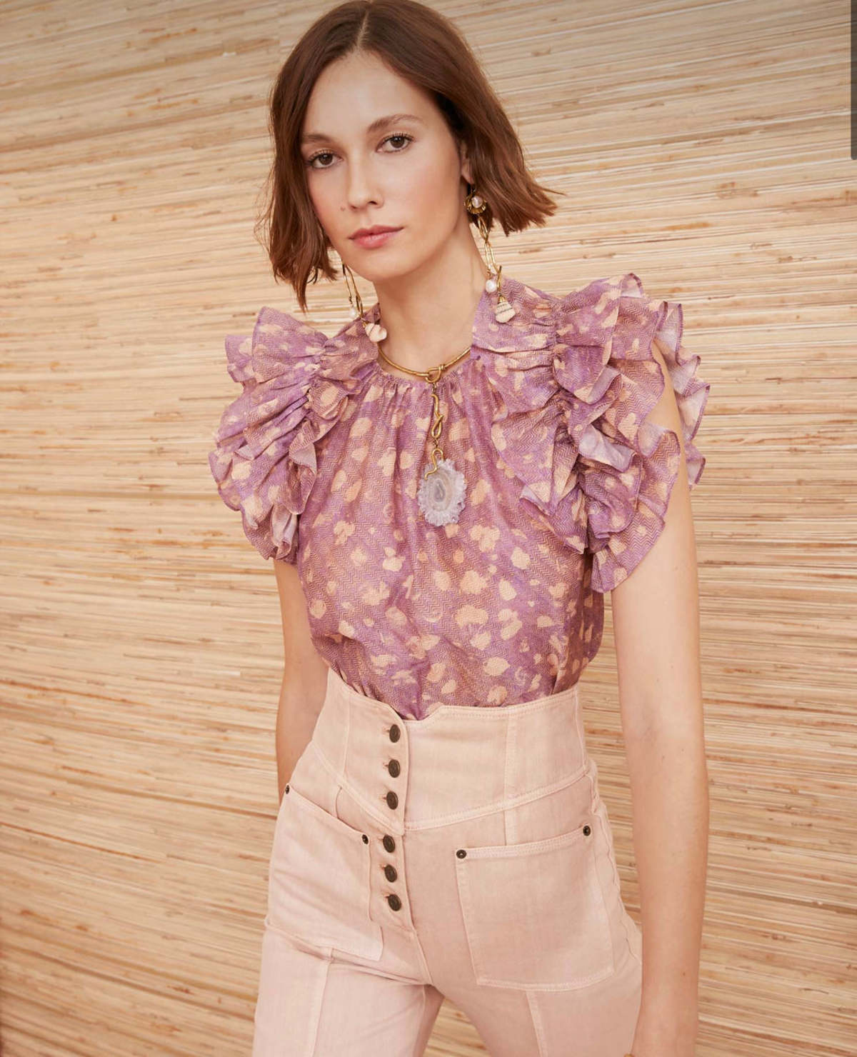 Ulla Johnson Manon Top - Lavender | Garmentory