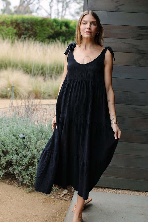 Rachel Pally Gauze Adelaide Dress - black | Garmentory