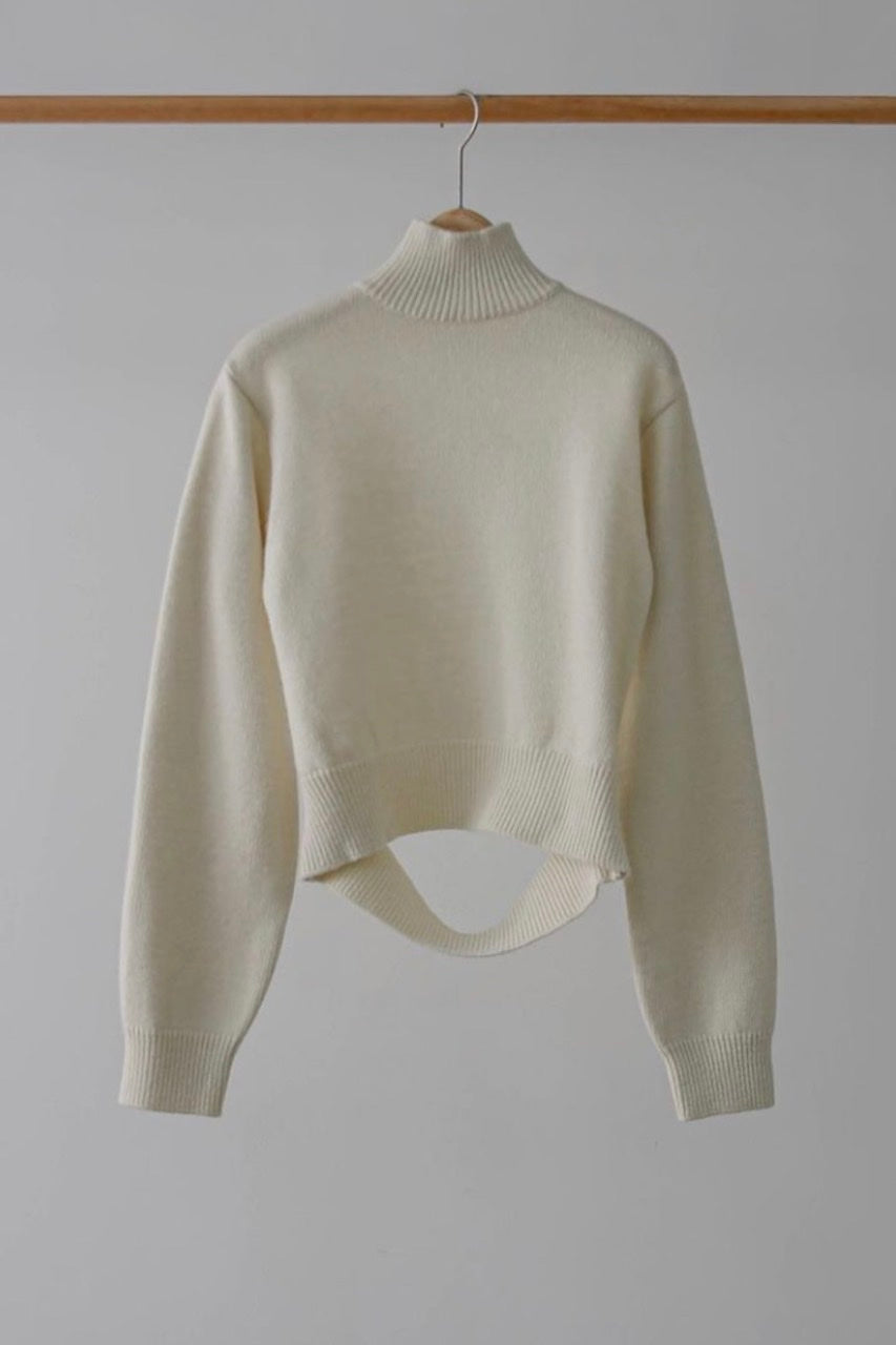 Mock neck Open Back Sweater (2 Colors) | Garmentory