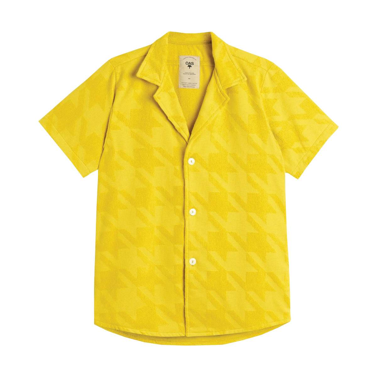 OAS Sculpted Tooth Terry Shirt - Yellow | Garmentory