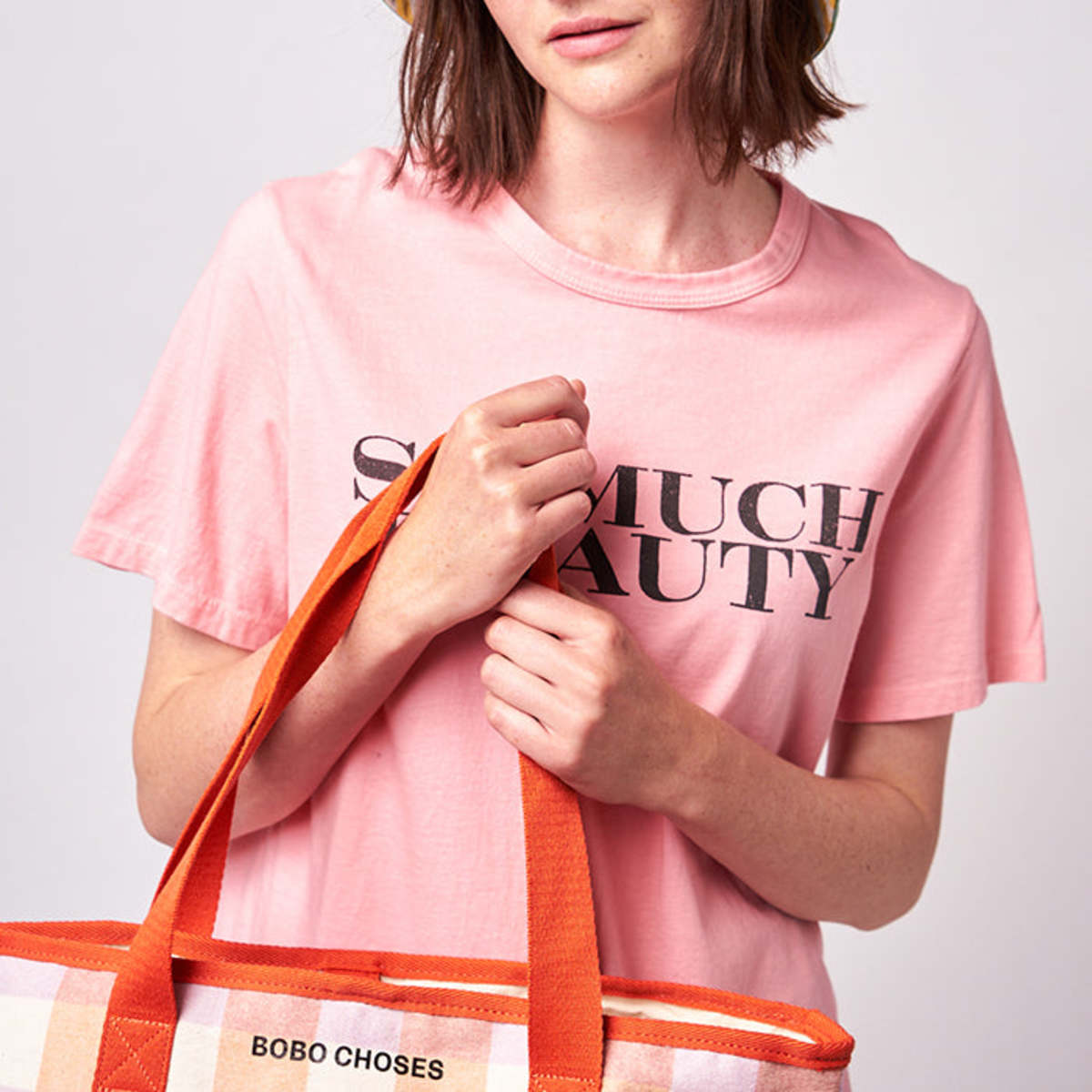 Bobo Choses Gingham Tote Bag - Orange | Garmentory