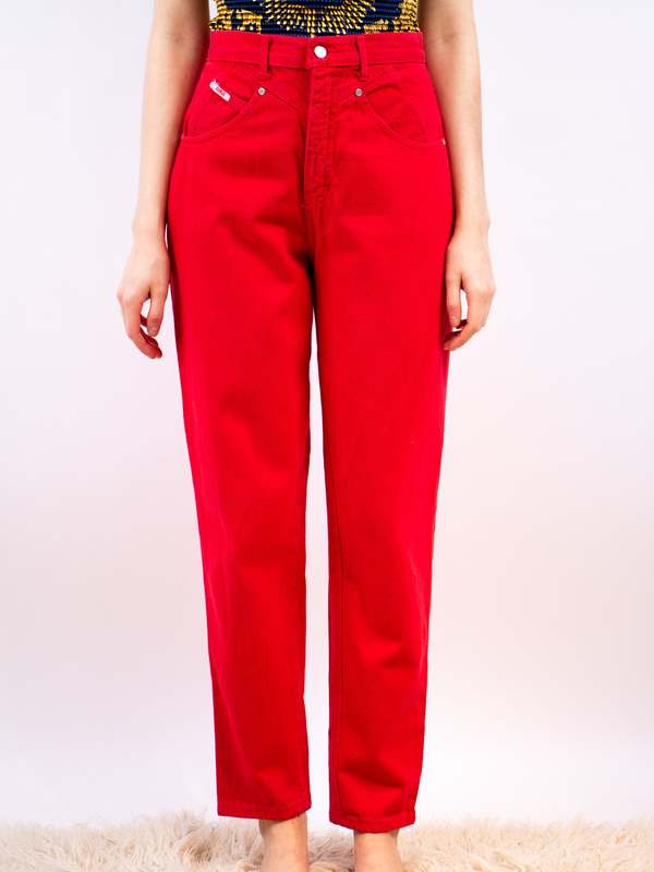 Vintage Erin Templeton bongo jeans - red | Garmentory