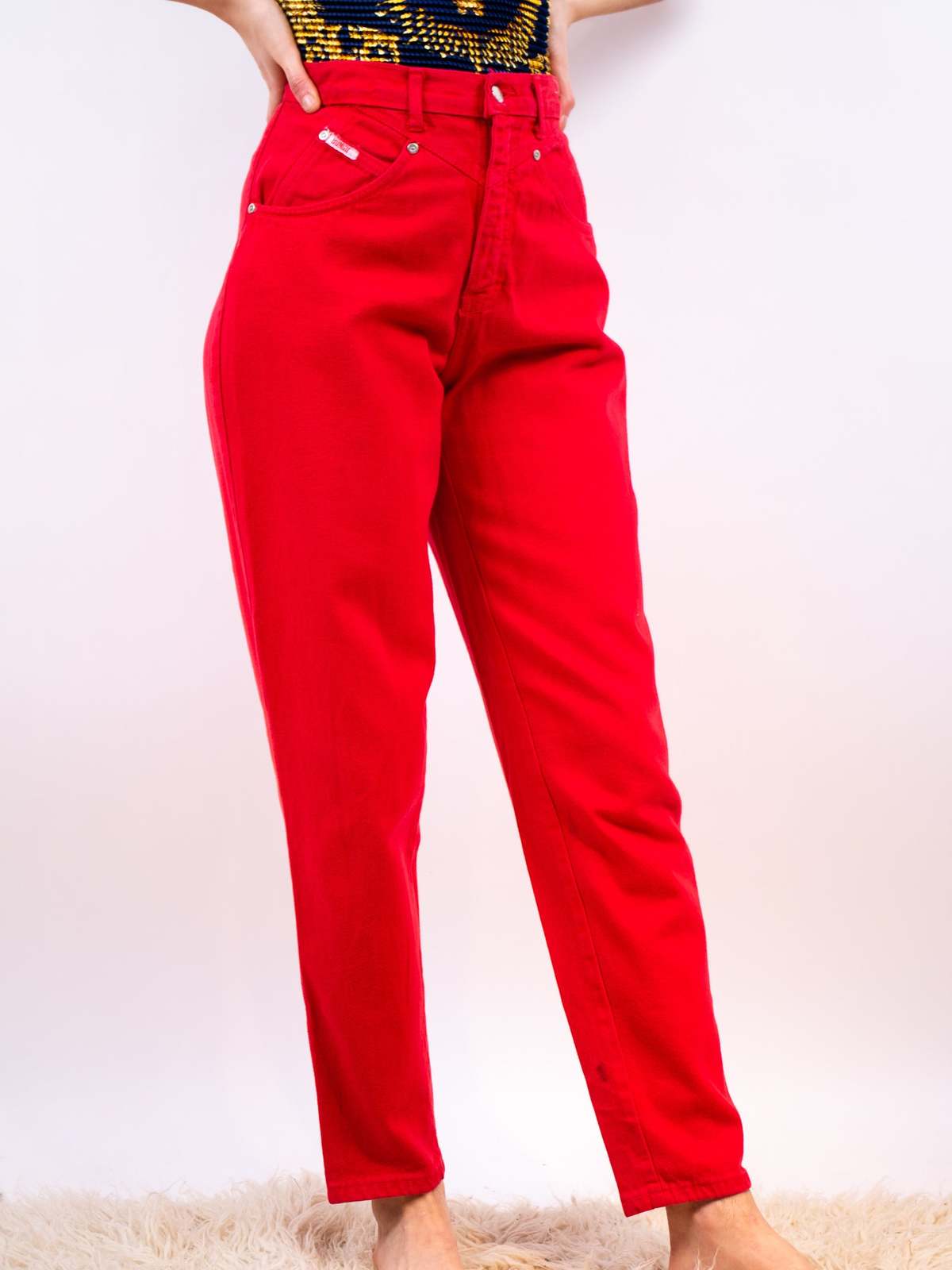 Vintage Erin Templeton bongo jeans - red | Garmentory