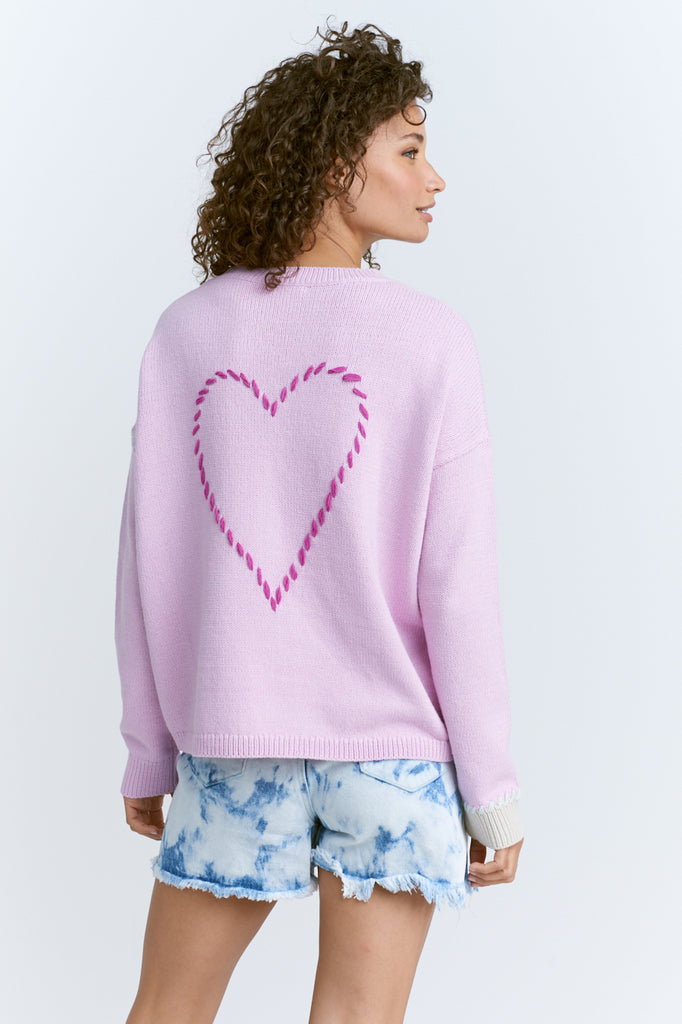 Copy of Lisa Todd Love Stitch Sweater - Orchid | Garmentory