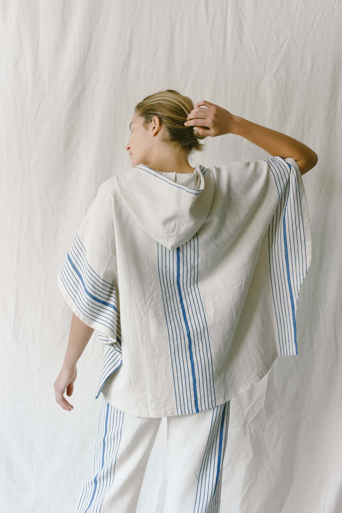 Home & Loft Hudson Poncho - Royal Blue | Garmentory