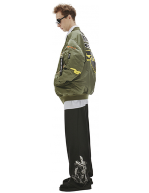 Vetements x Alpha Industries Racing Logo Reversible Bomber Jacket ...