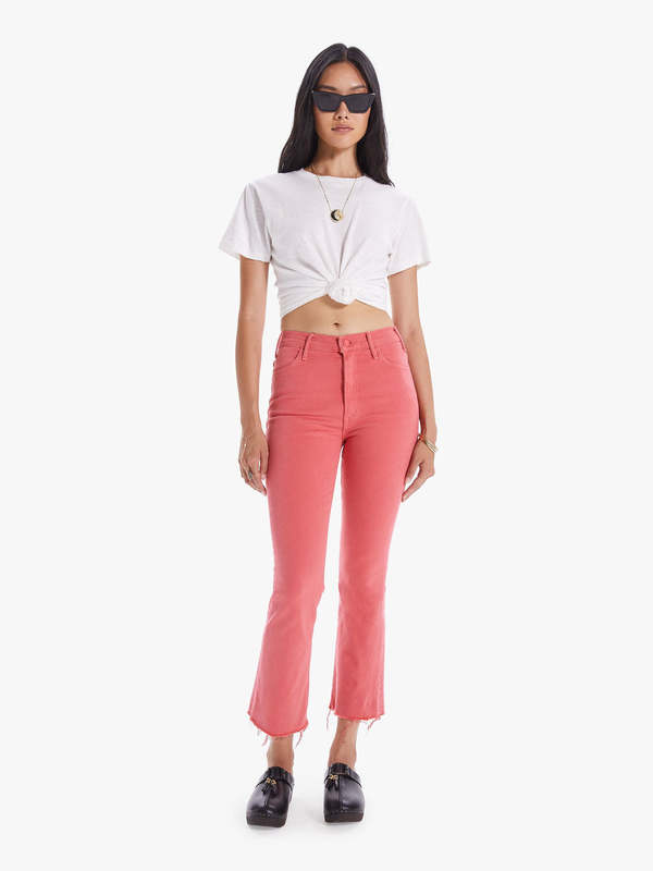 Mother Denim The Hustler Ankle Fray - Rose of Sharon | Garmentory