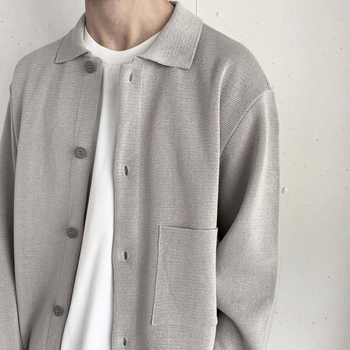 Still By Hand Milano Rib Cardigan - Greige | Garmentory