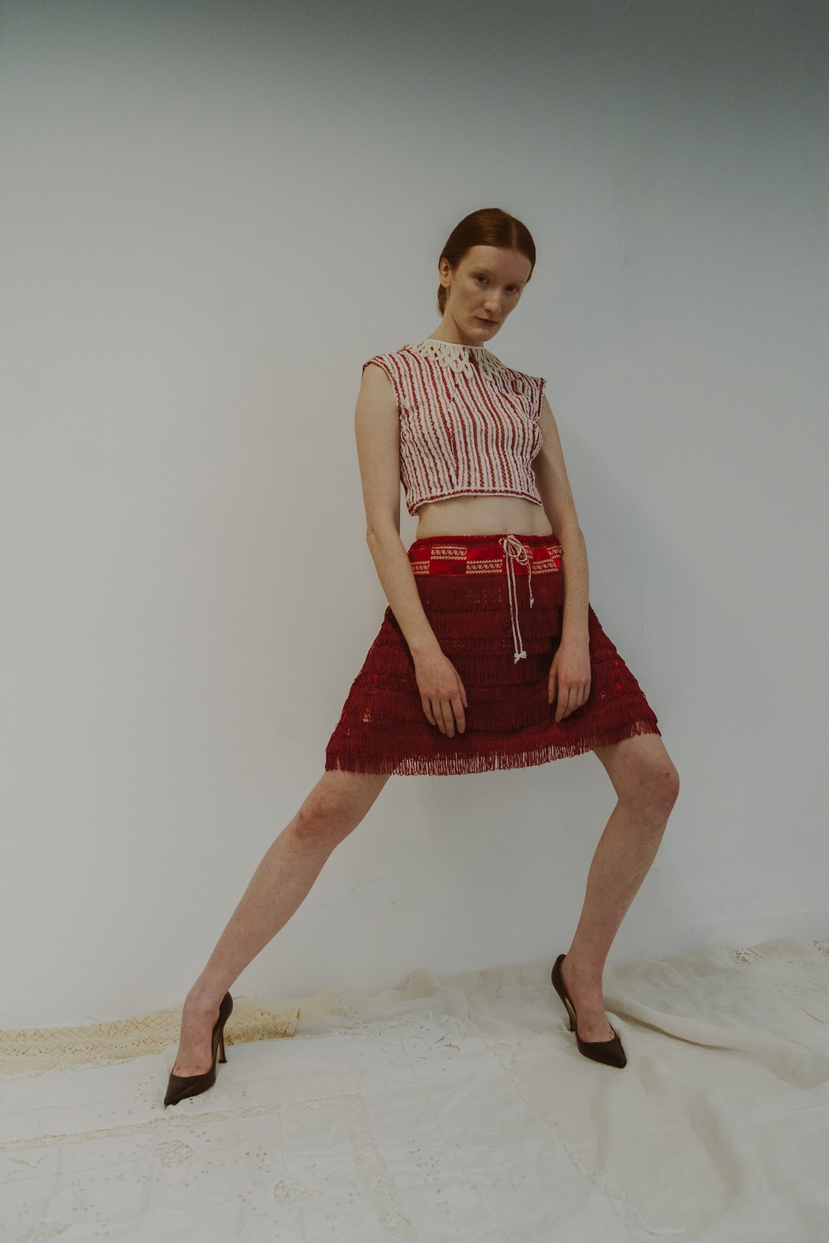 Sydney Pimbley Nadia Top - Red/White | Garmentory