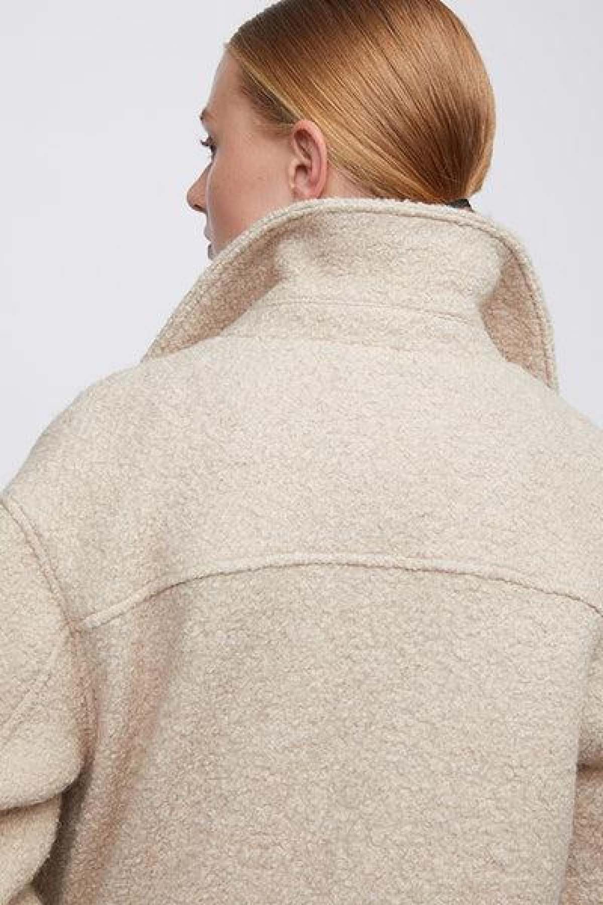 Just Female Box Shirt Jacket - Cream | Garmentory