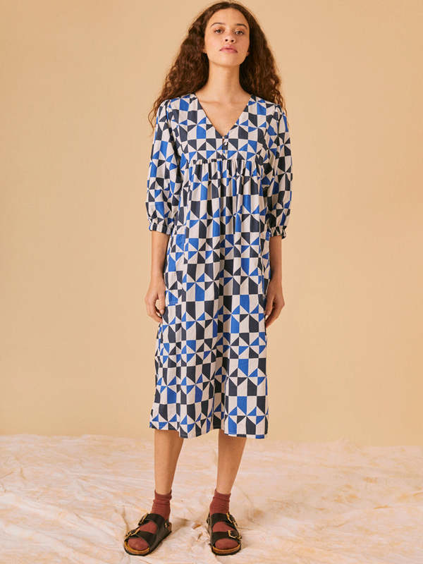 Sideline Marit Dress - Blue Print | Garmentory