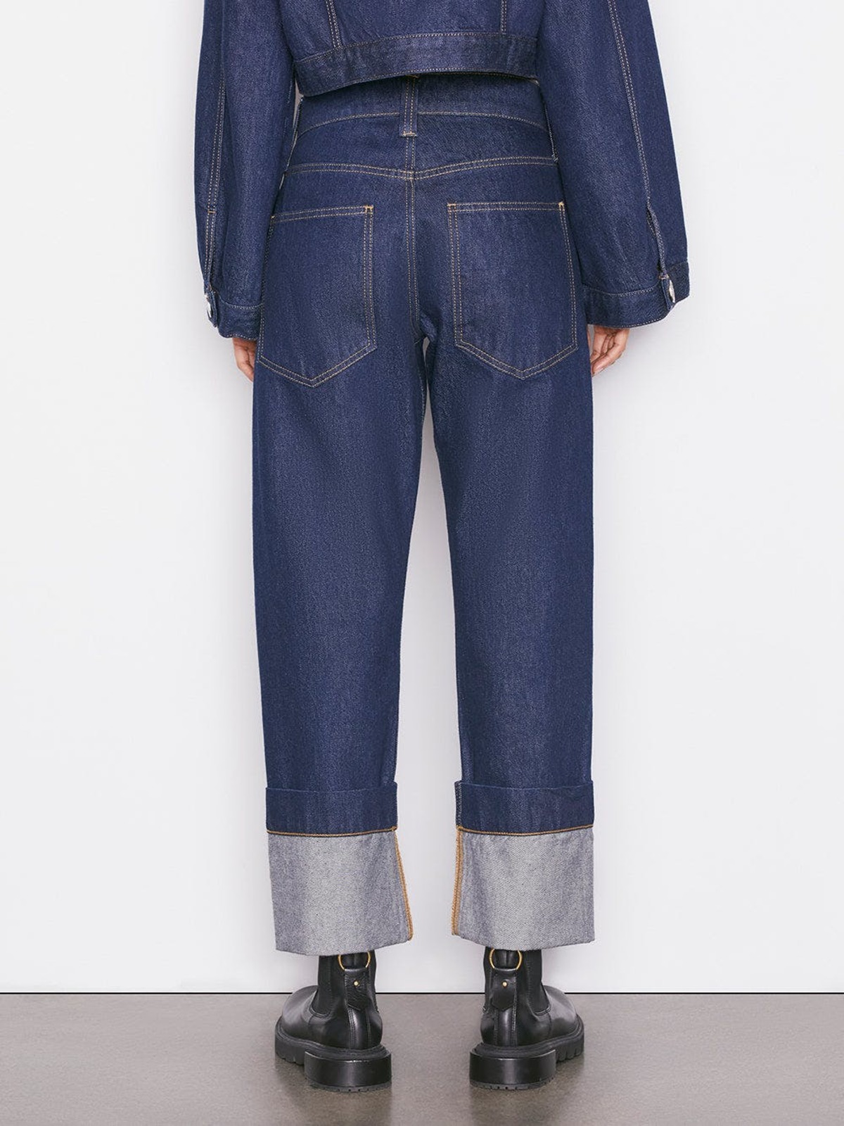 FRAME Denim Oversized Detail Denim Pant - Rinse | Garmentory
