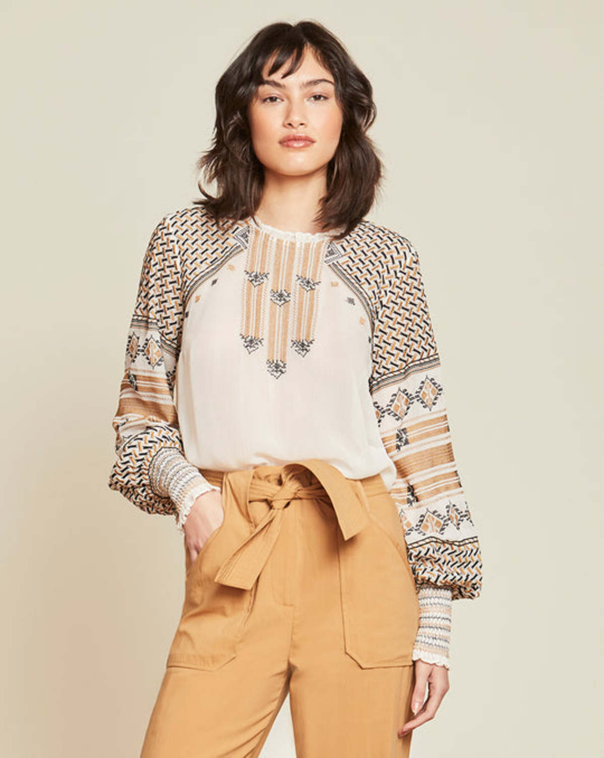 Veronica Beard Isabella Top - White | Garmentory