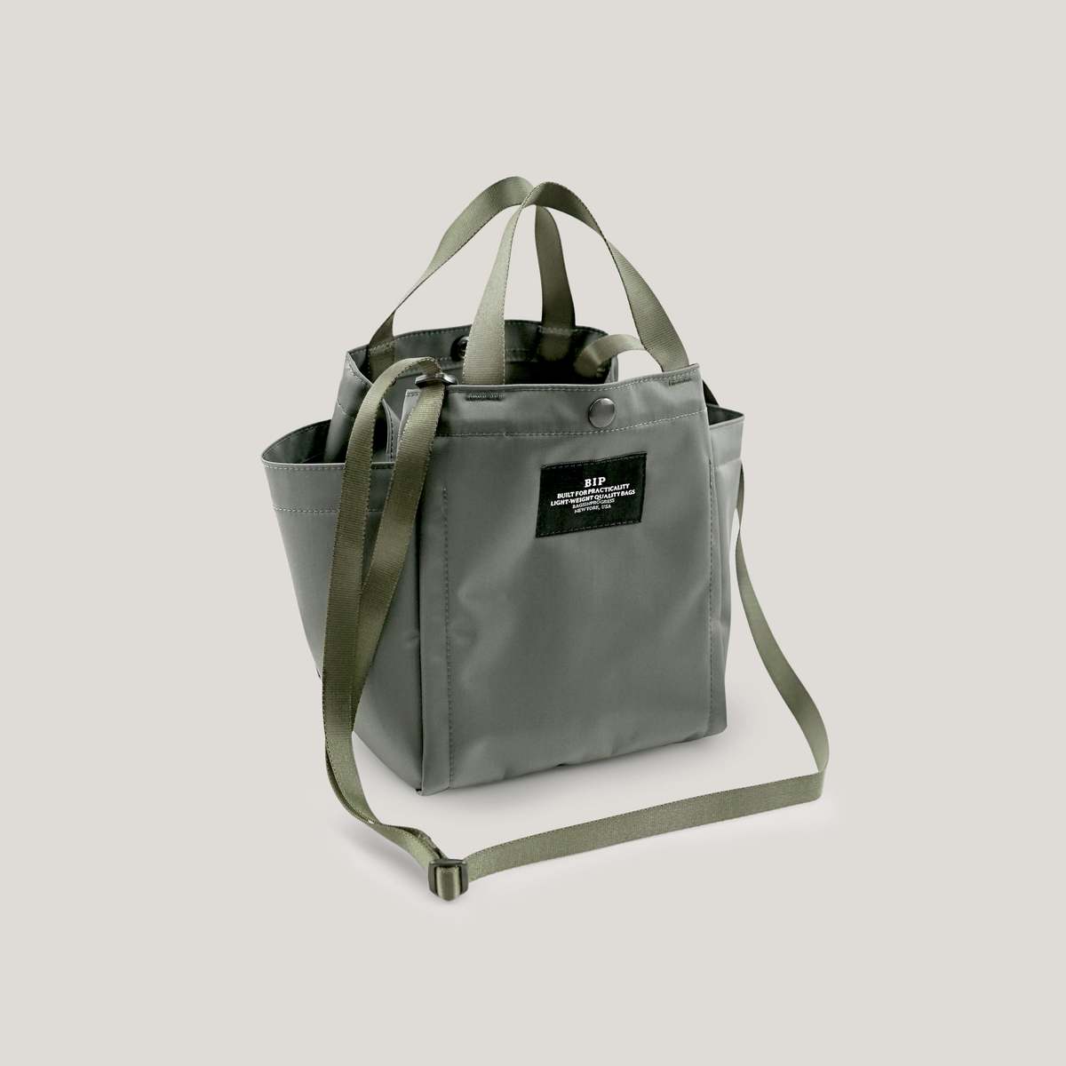 Bags in Progress Small Side Pocket Tote - Khaki Green | Garmentory