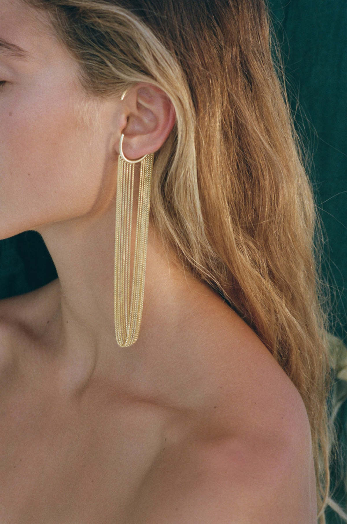 Maggoosh Currents Ear Cuff - Gold | Garmentory