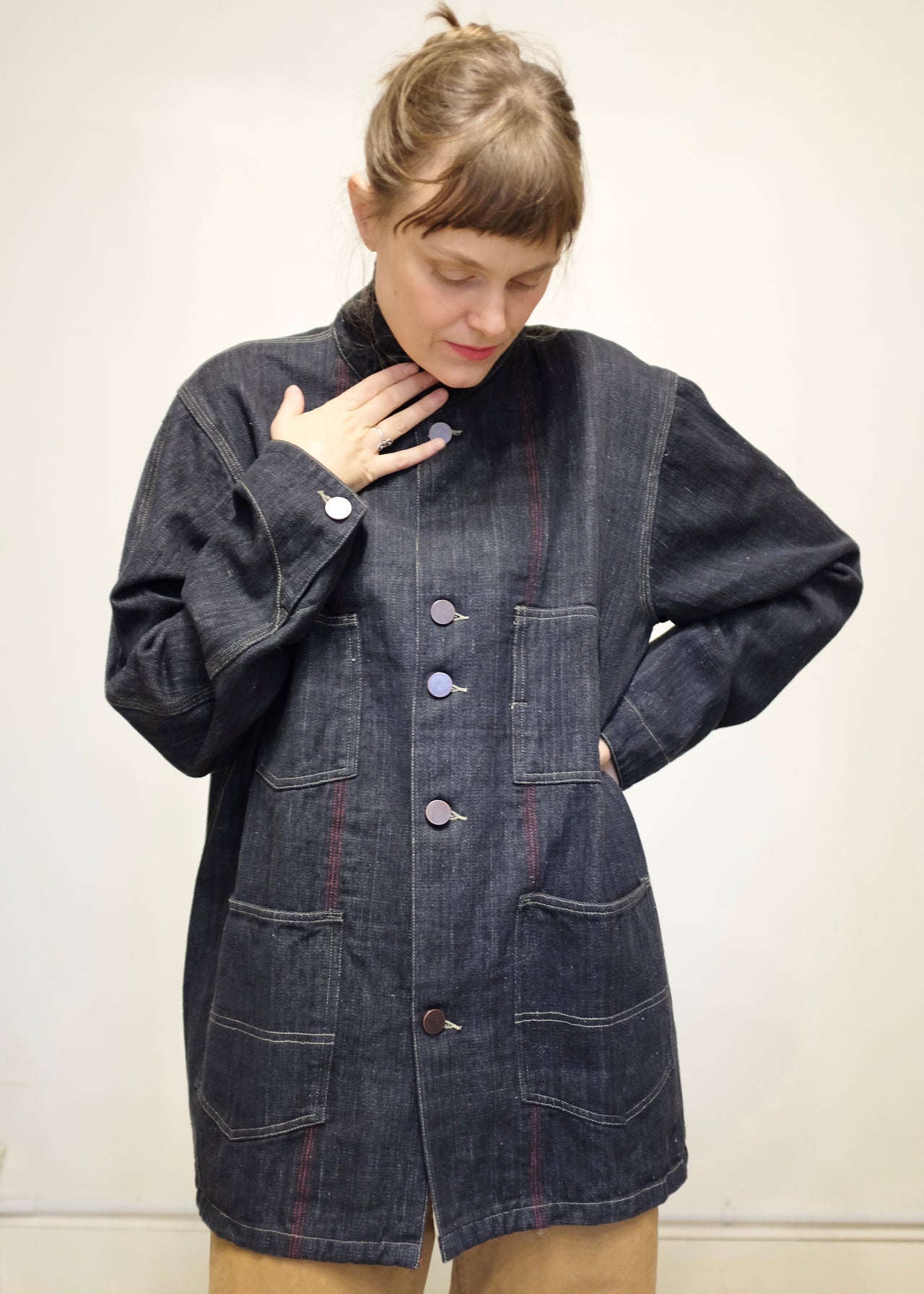 Auntie Oti Denim Jacket Black Garmentory