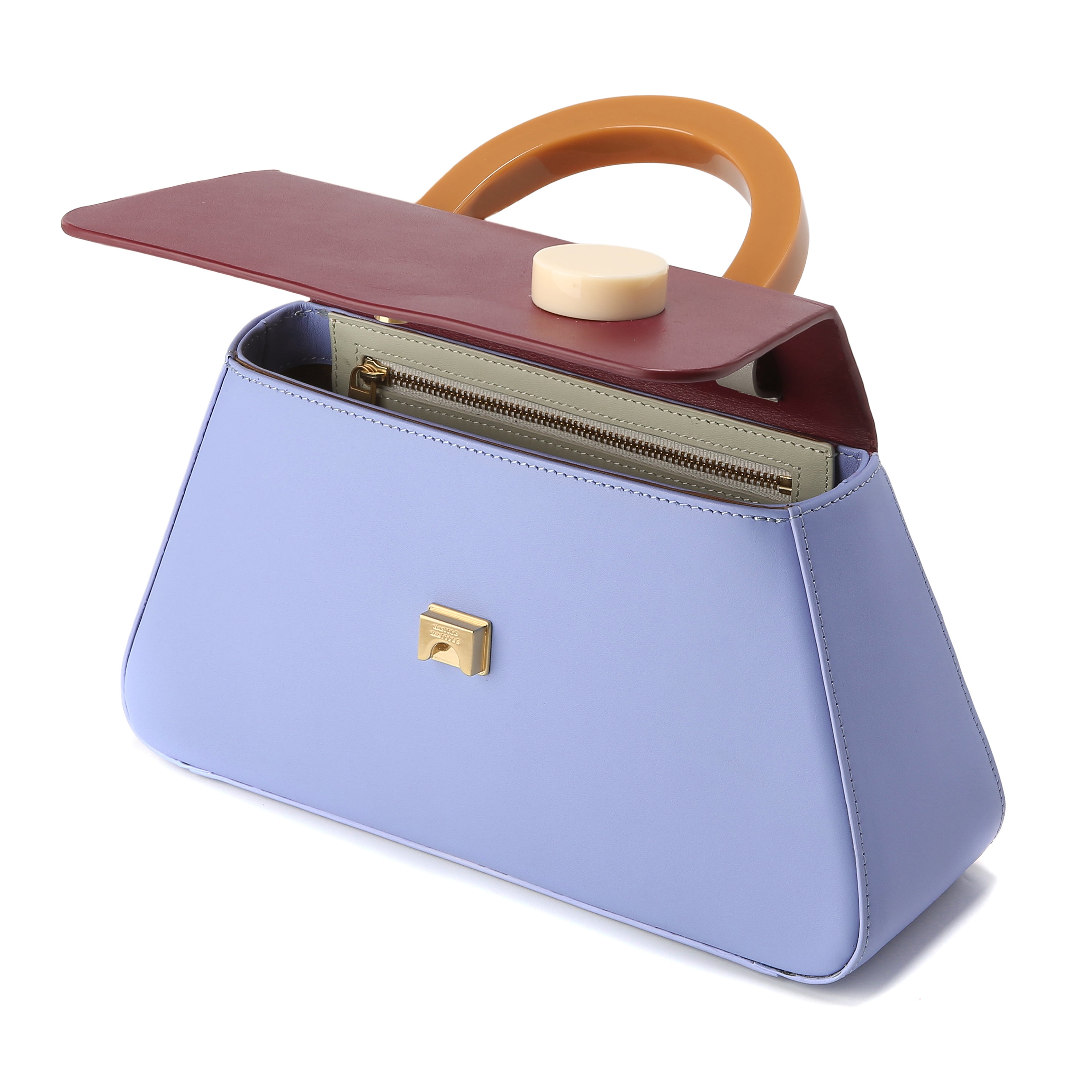 MATTER MATTERS Alice Flap Bag with Strap - Burgundy | Garmentory