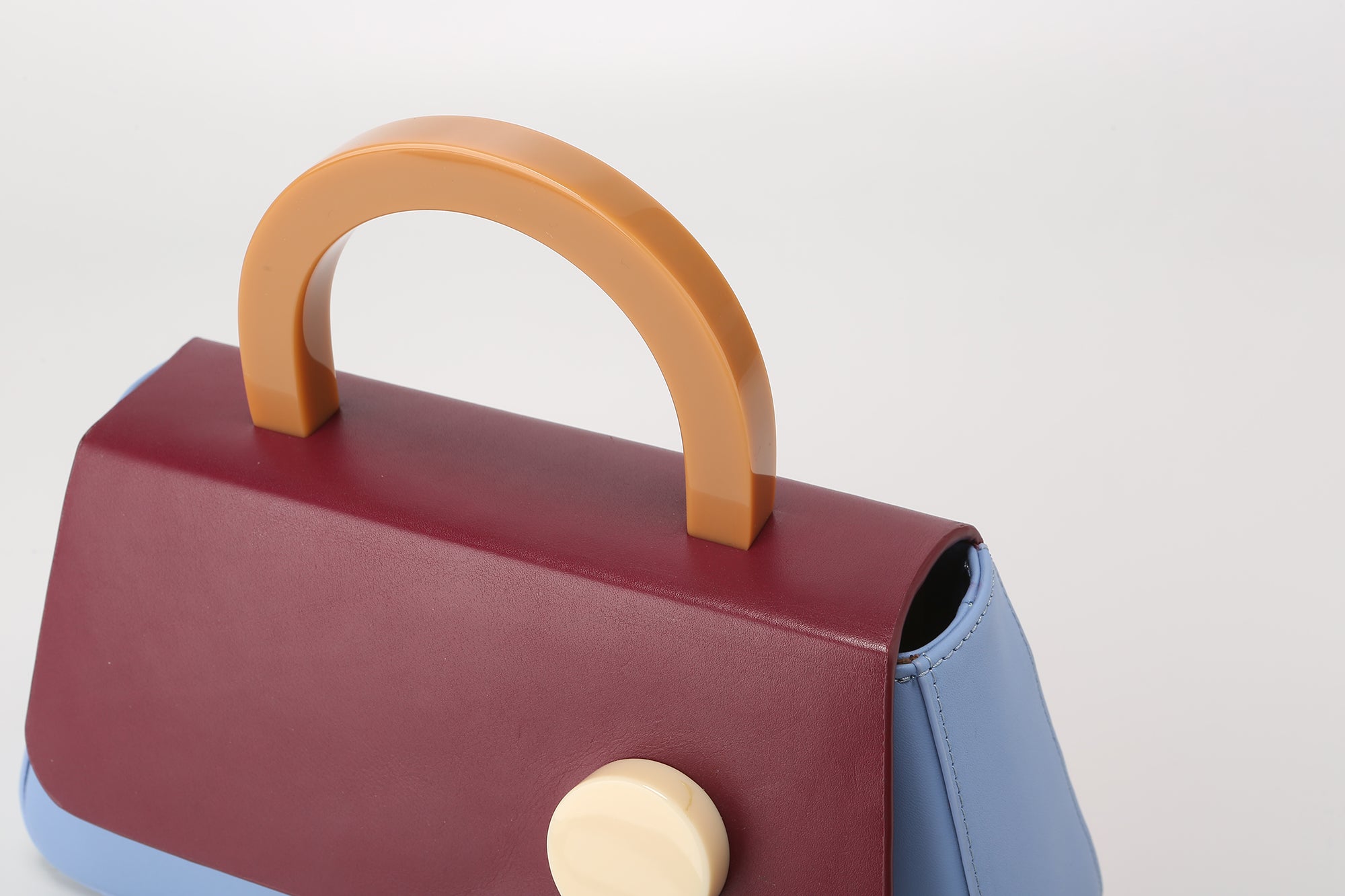 MATTER MATTERS Alice Flap Bag with Strap - Burgundy | Garmentory