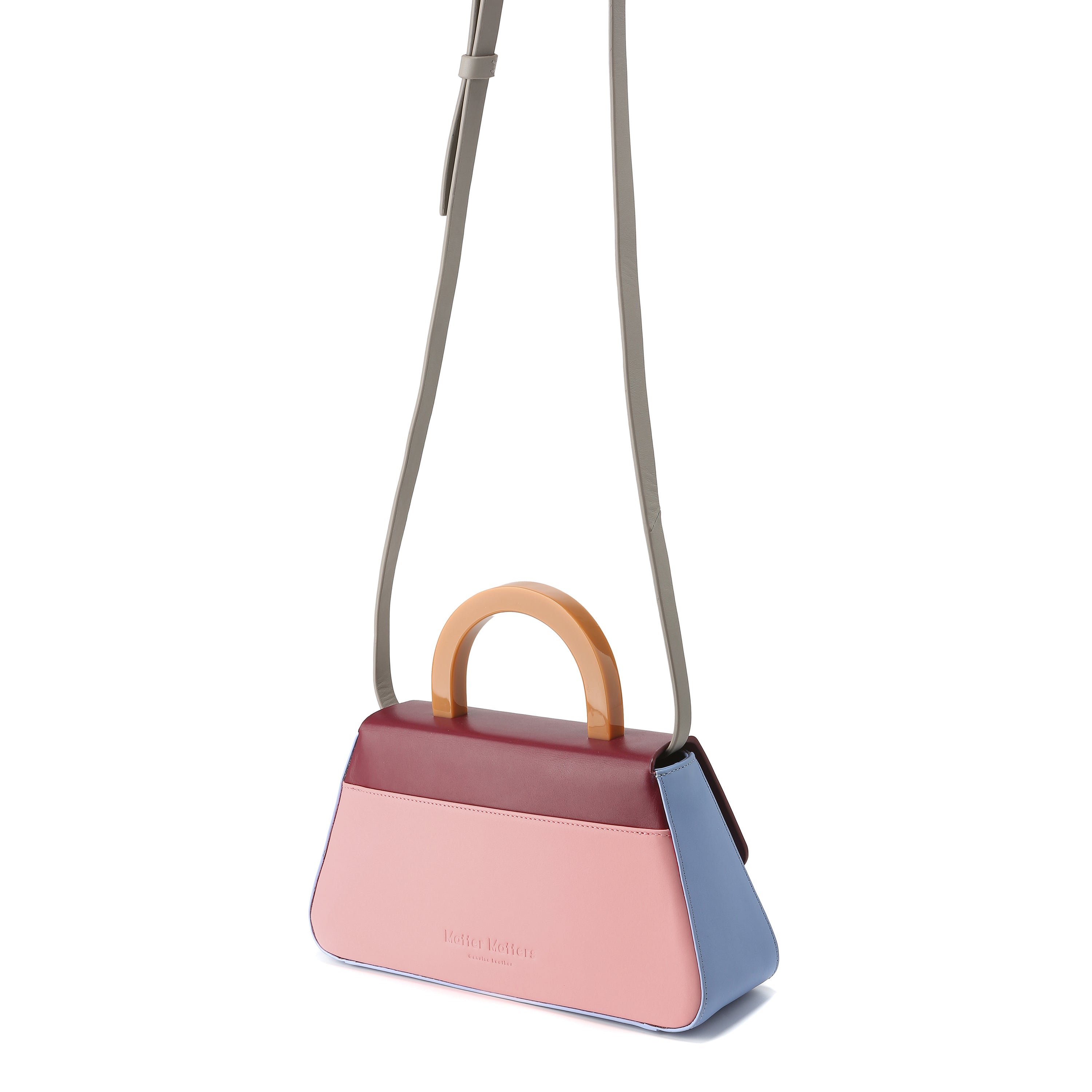 MATTER MATTERS Alice Flap Bag with Strap - Burgundy | Garmentory