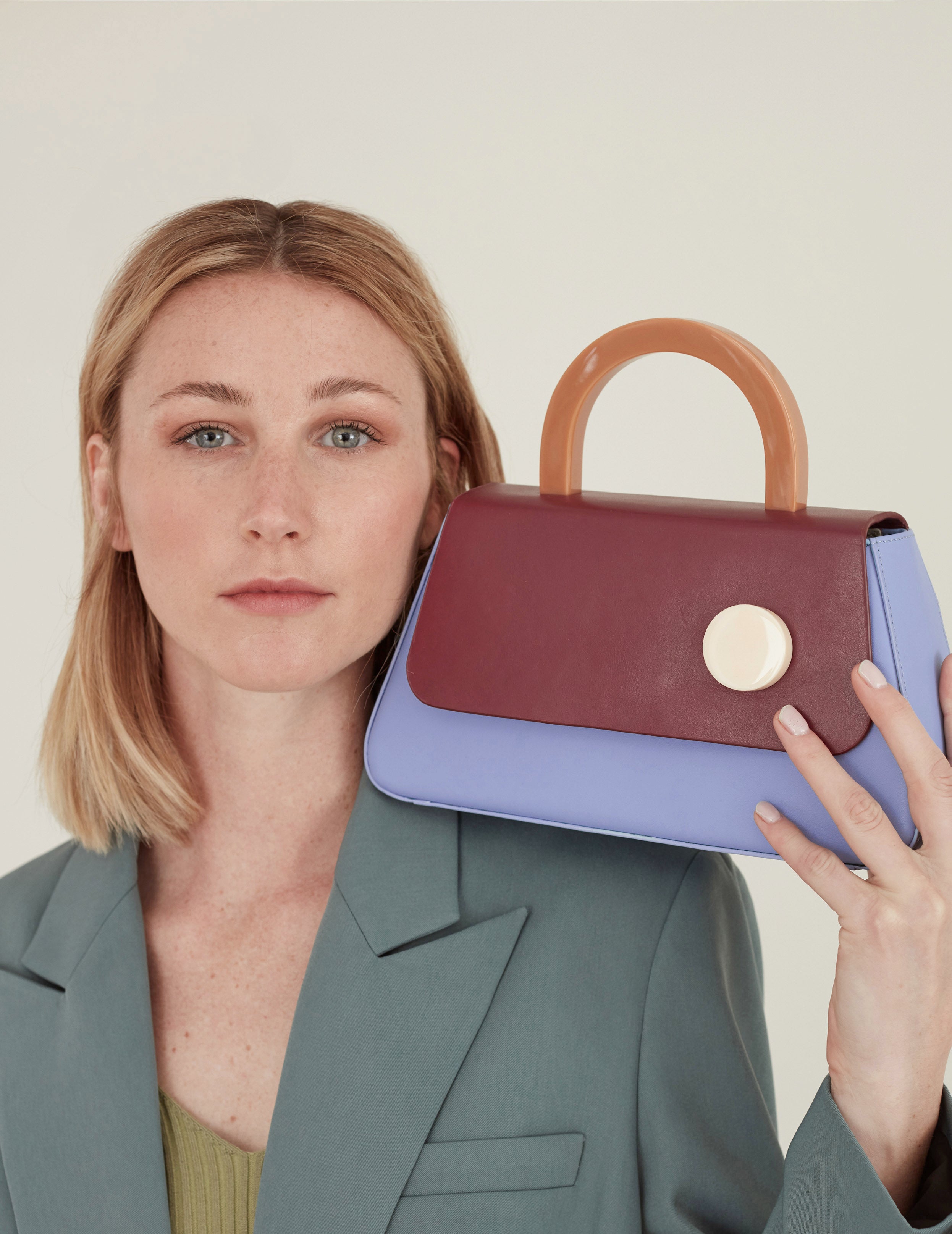 MATTER MATTERS Alice Flap Bag with Strap - Burgundy | Garmentory