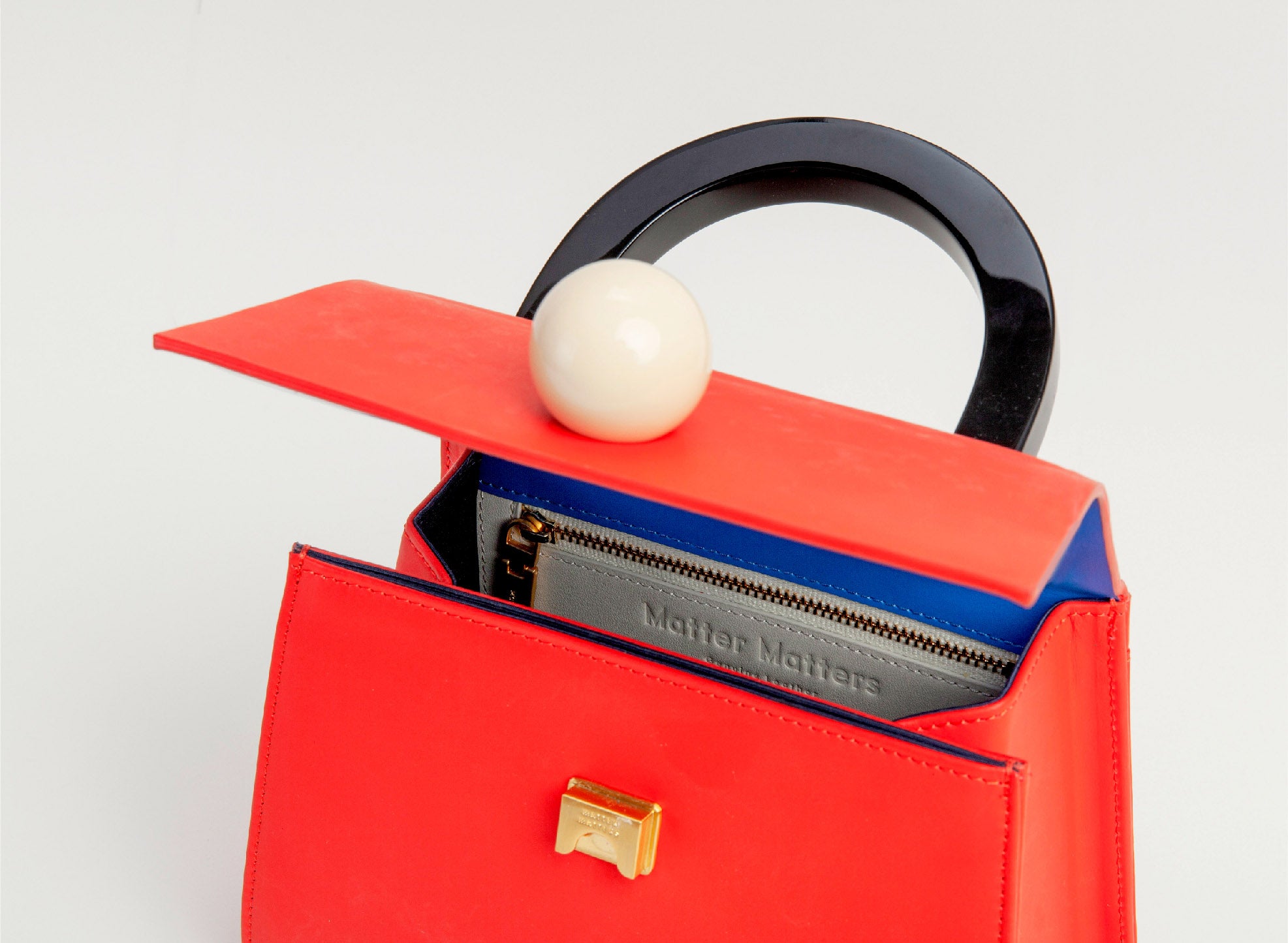 MATTER MATTERS Diva Satchel strap Bag - Bright Red | Garmentory