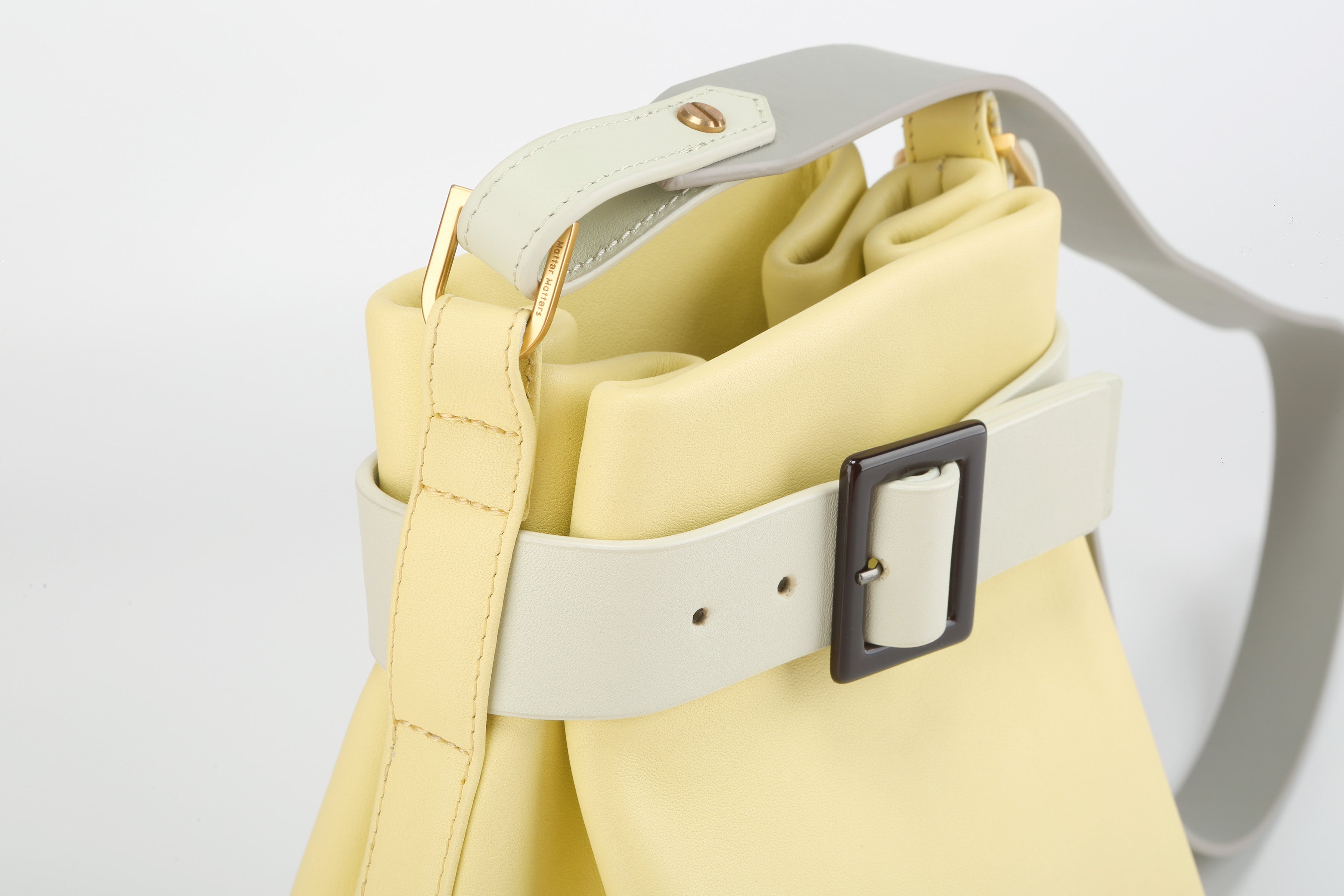 MATTER MATTERS Mini Bucket Shoulder Bag - Lemon Sorbet | Garmentory