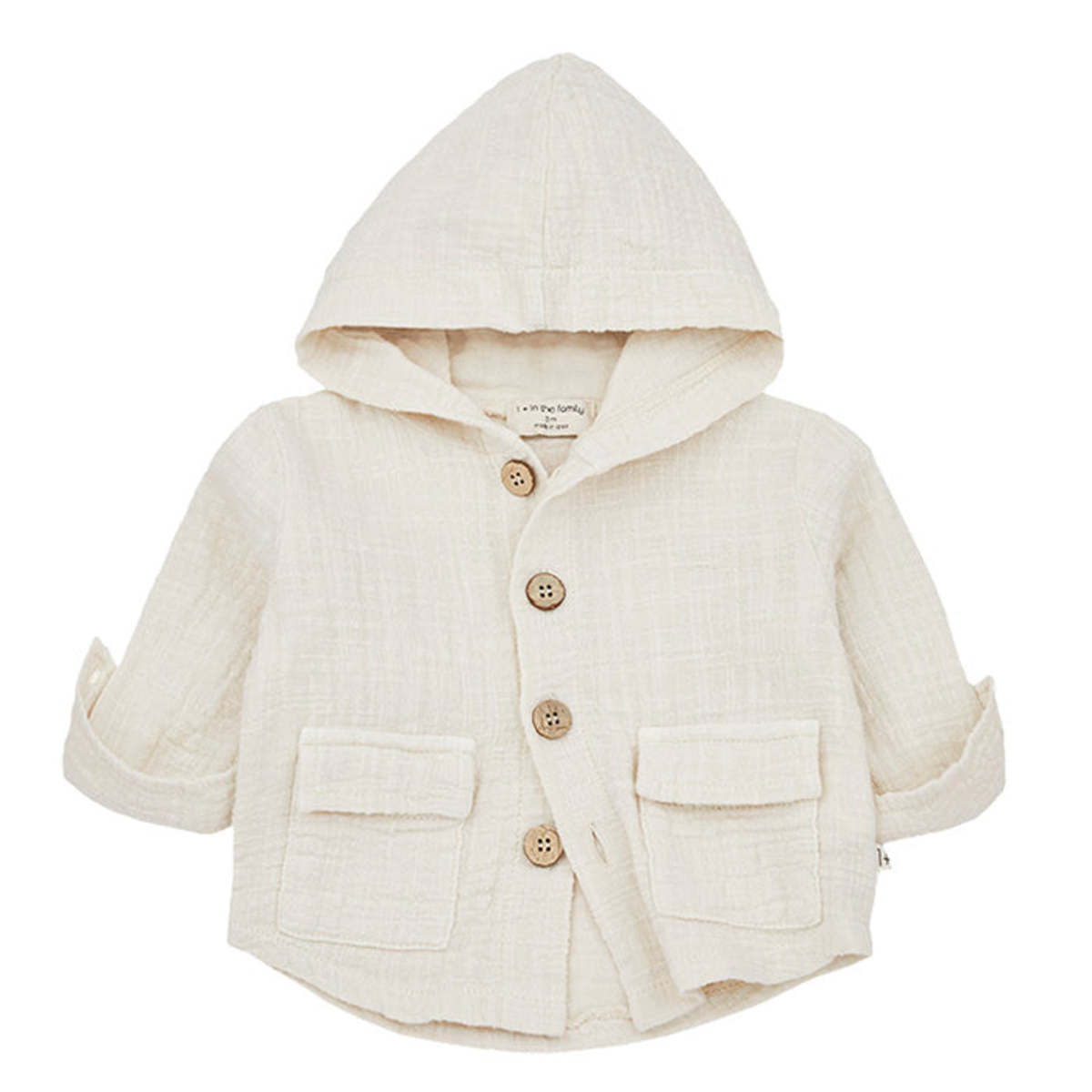 KIDS 1+ In The Family Baby And Child Pol Jacket - White | Garmentory