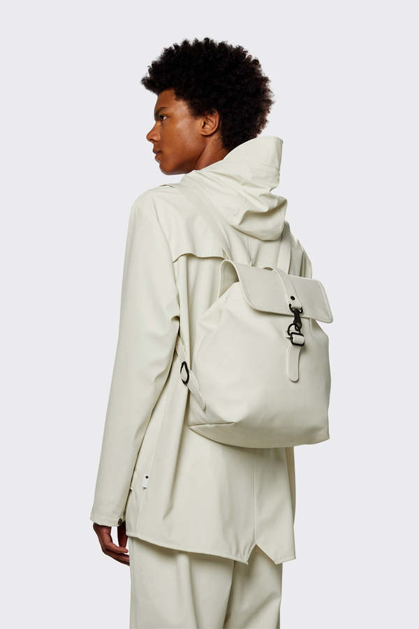 Rains Fossil Bucket Backpack - cream | Garmentory